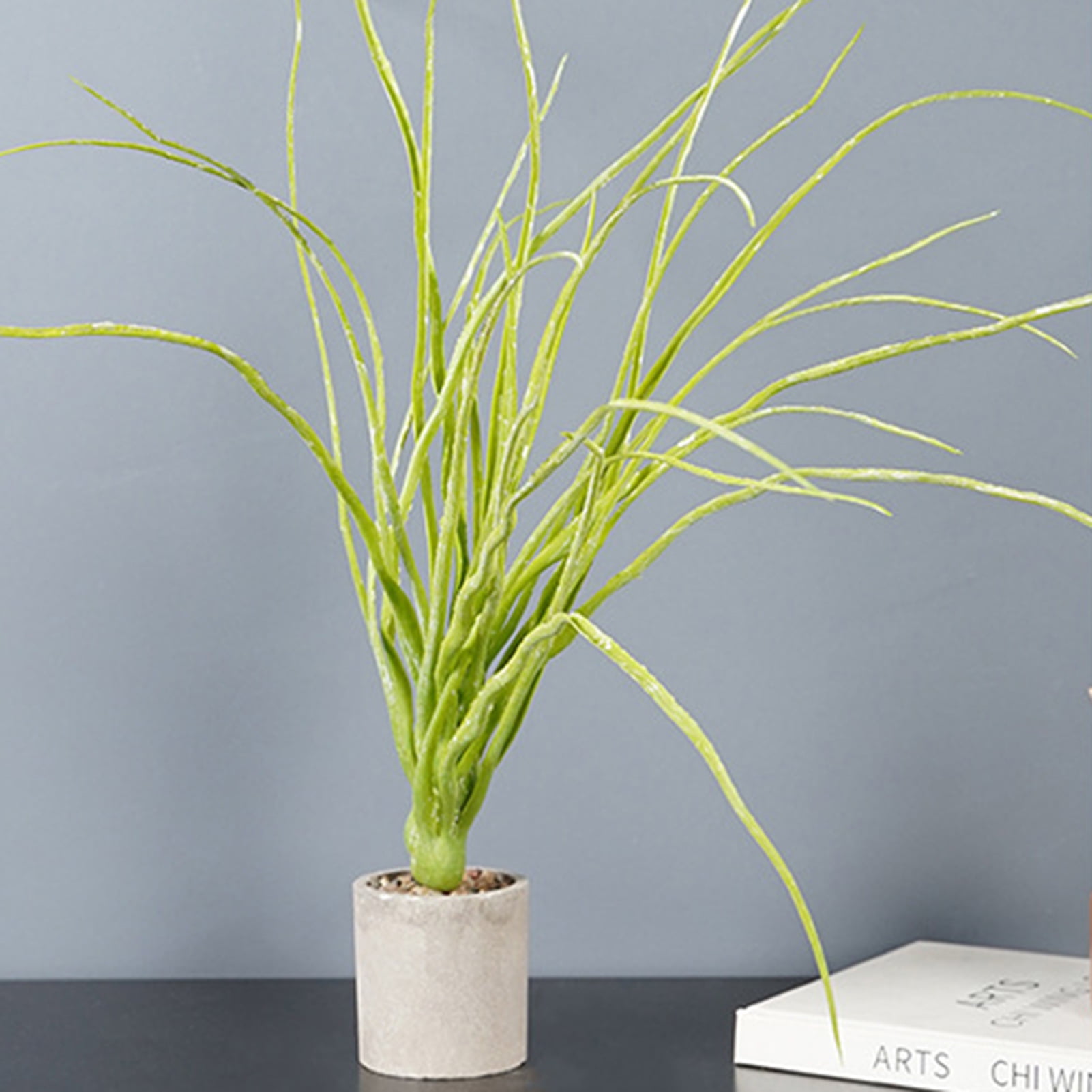 Artificial Fake Grass Plants Flowers Faux Plastic Wheat Grass Outdoor ...