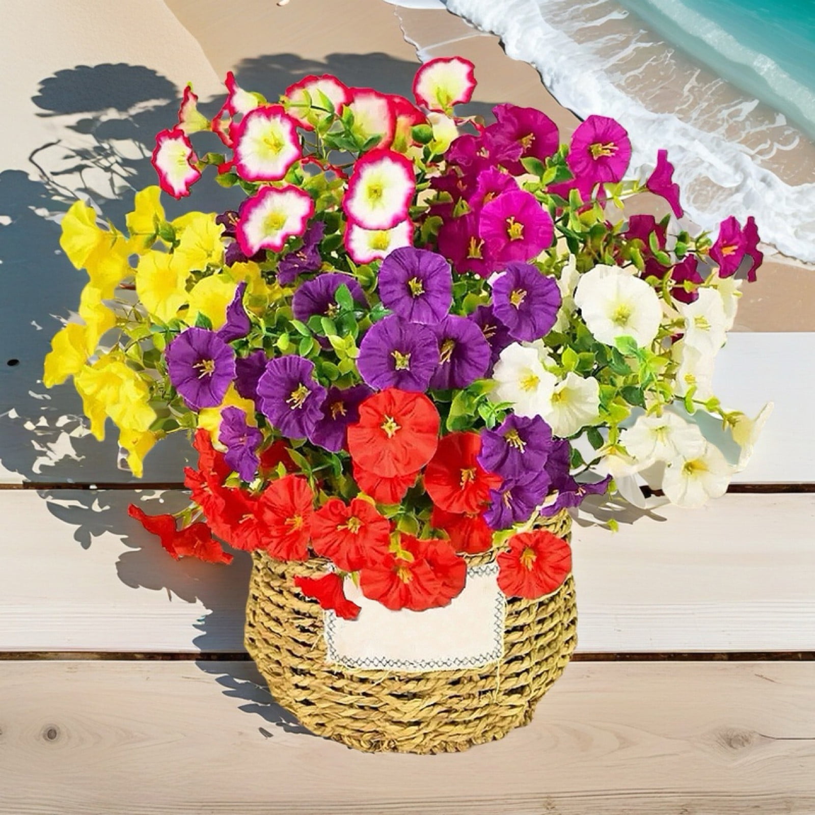 Artificial Fake Hanging Flowers for Outdoor 12 Inch UV Resistant ...