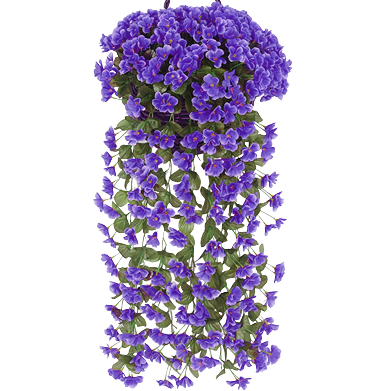 Artificial Fake Hanging Flowers Plants for Outdoor Outside Decor, Faux ...