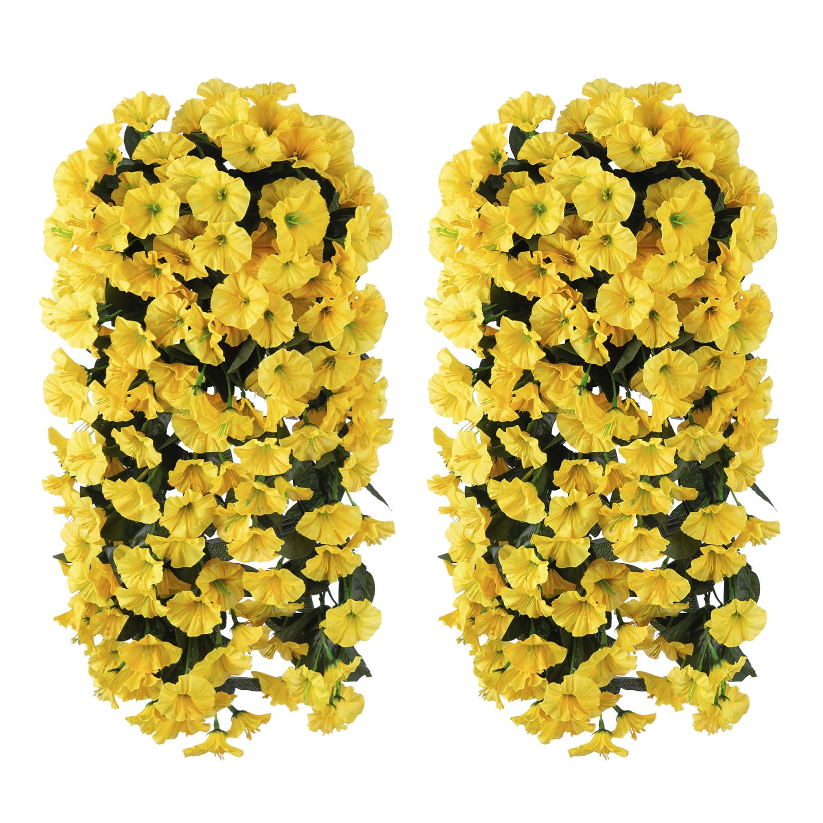 Artificial Fake Hanging Flowers Plants for Outdoor Outside Summer ...