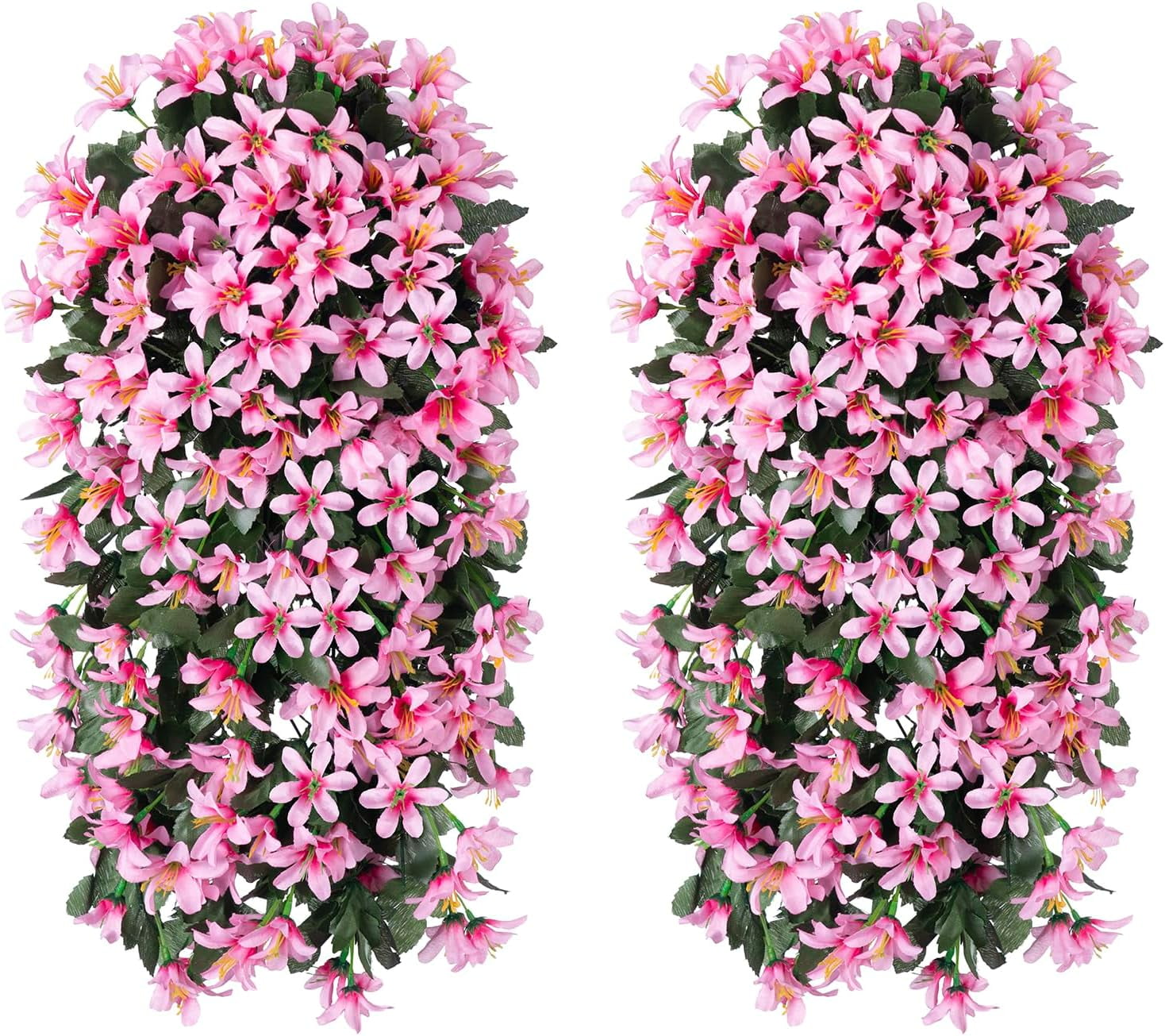 Artificial Fake Hanging Outdoor Plants Flowers for Spring Outside ...