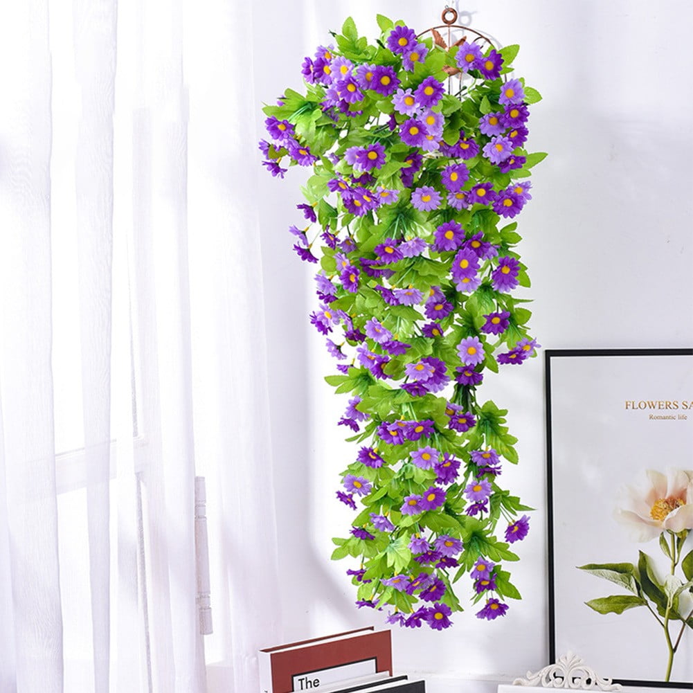 Artificial Fake Hanging Silk Flowers Vine Plant Fake Plant Flower ...