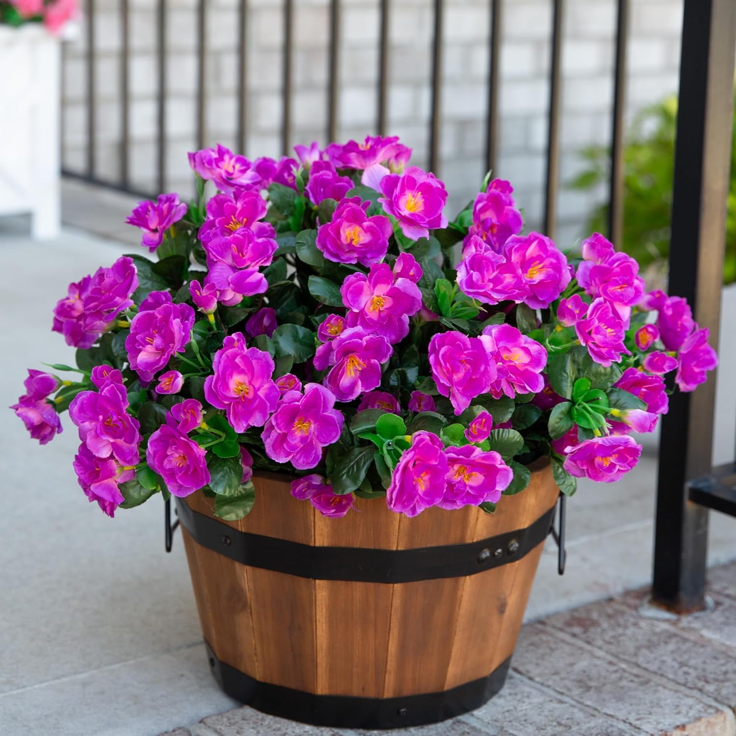 Artificial Fake Outdoor Flowers Plants for Spring Home Decoration, Faux ...