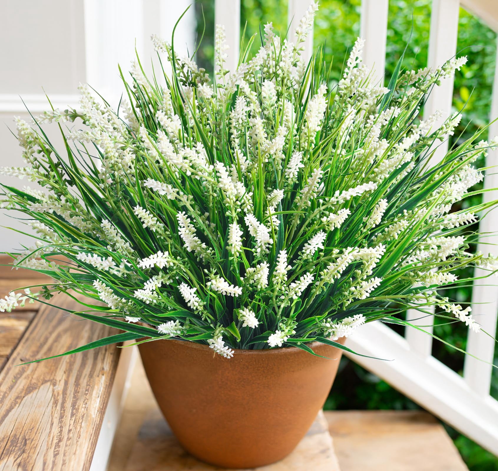 Artificial Fake Outdoor Plants Flowers for Summer Decoration,10 Bundles ...