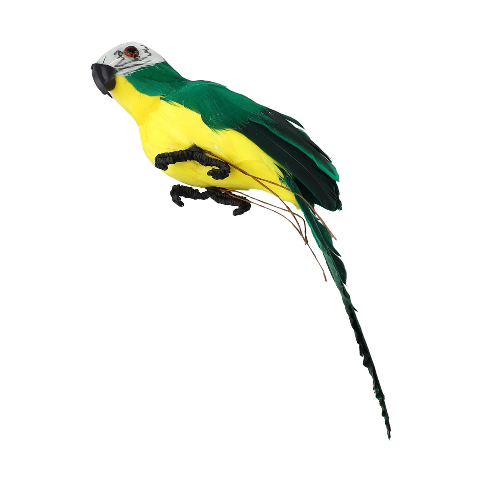Artificial Fake Parrot Lifelike Feathered Bird Garden Ornament 25cm ...