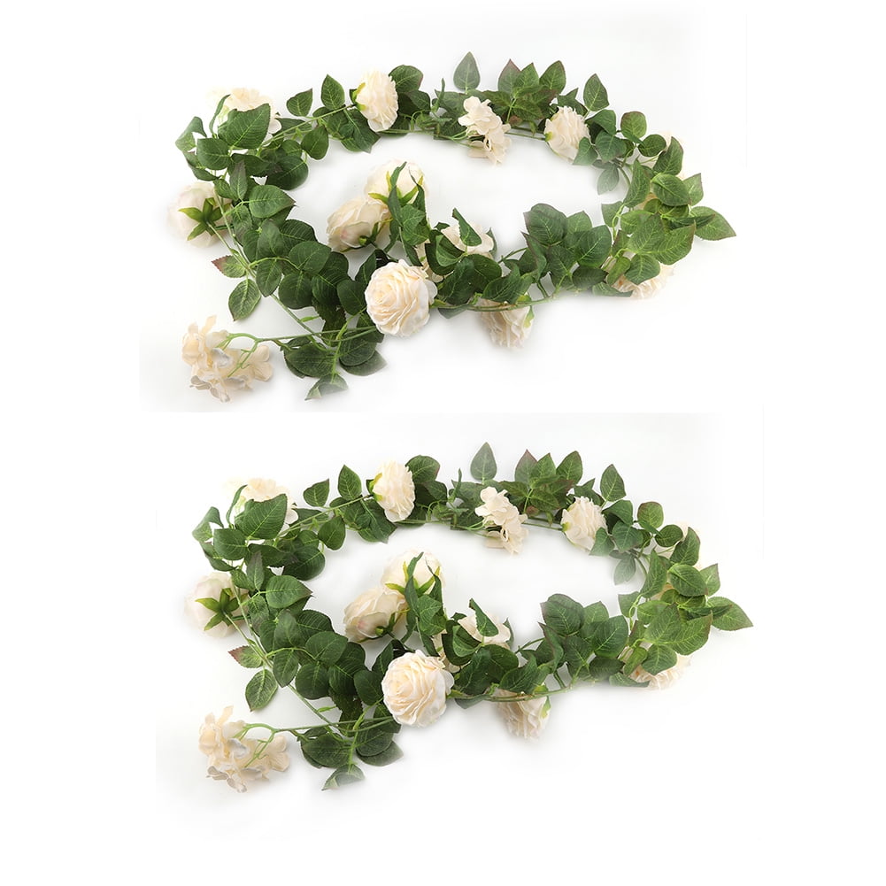 Artificial Fake Silk Flower Plant Garland Vine String Hanging Rattan ...