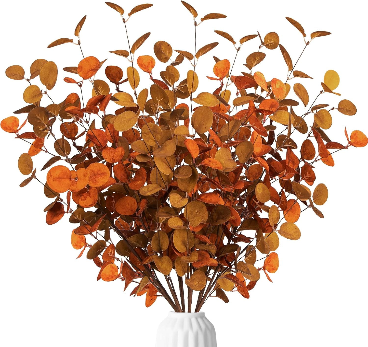 Artificial Fall Eucalyptus Stems, Fall Eucalyptus Leaves Greenery Stems ...