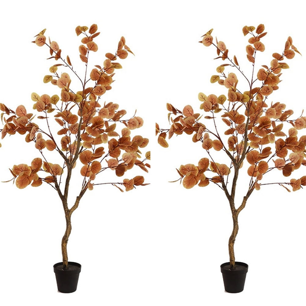 Artificial Fall Eucalyptus Tree Thanksgiving Decor, Tall Artificial ...