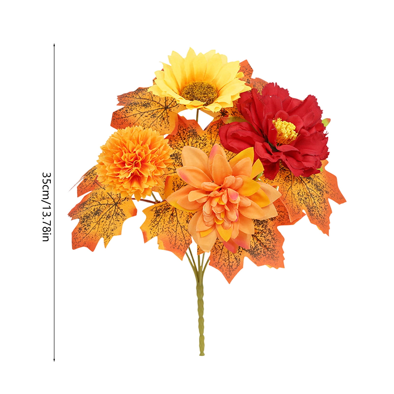 Artificial Fall Flowers Bouquet for Decoration Fall Fake Silk Flower ...
