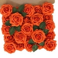Artificial Fall Flowers, Fake Flowers Burnt Orange Roses Perfect for ...