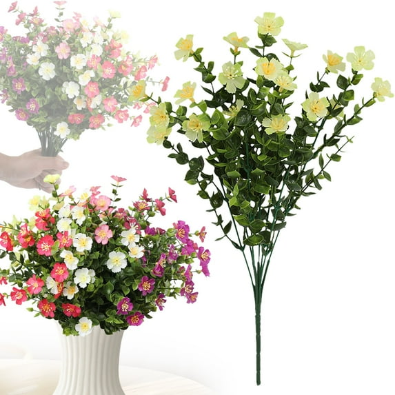 Artificial Fall Flowers, Outdoor Bouquets, Fade-Resistant Plants ...