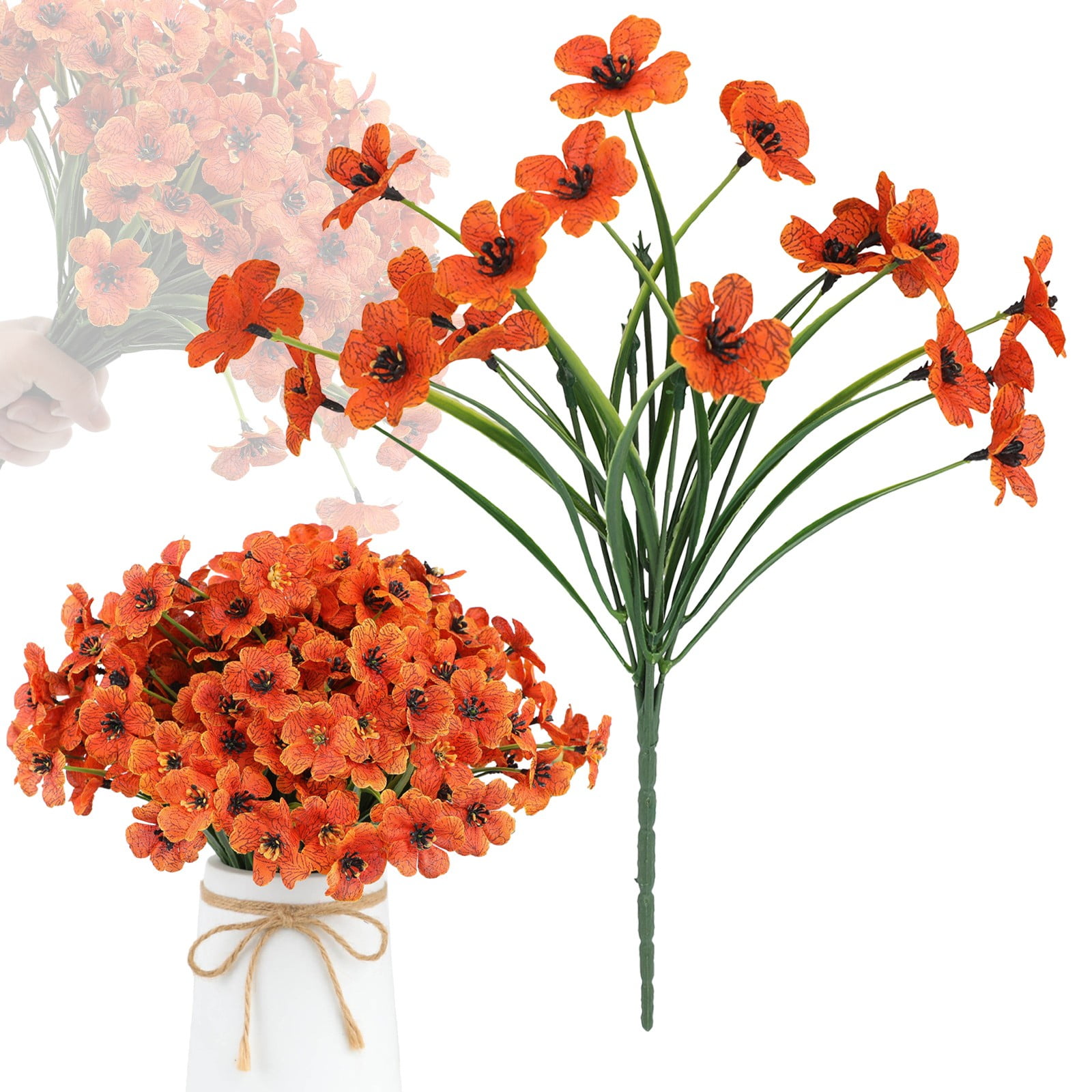 Artificial Fall Flowers, Outdoor Bouquets, Fade-Resistant Plants ...