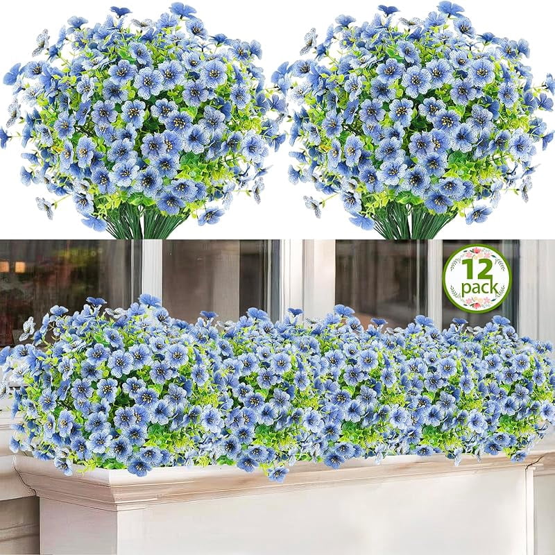 Artificial Fall Flowers Outdoor UV Resistant Fake Mums Bulk Outdoor ...