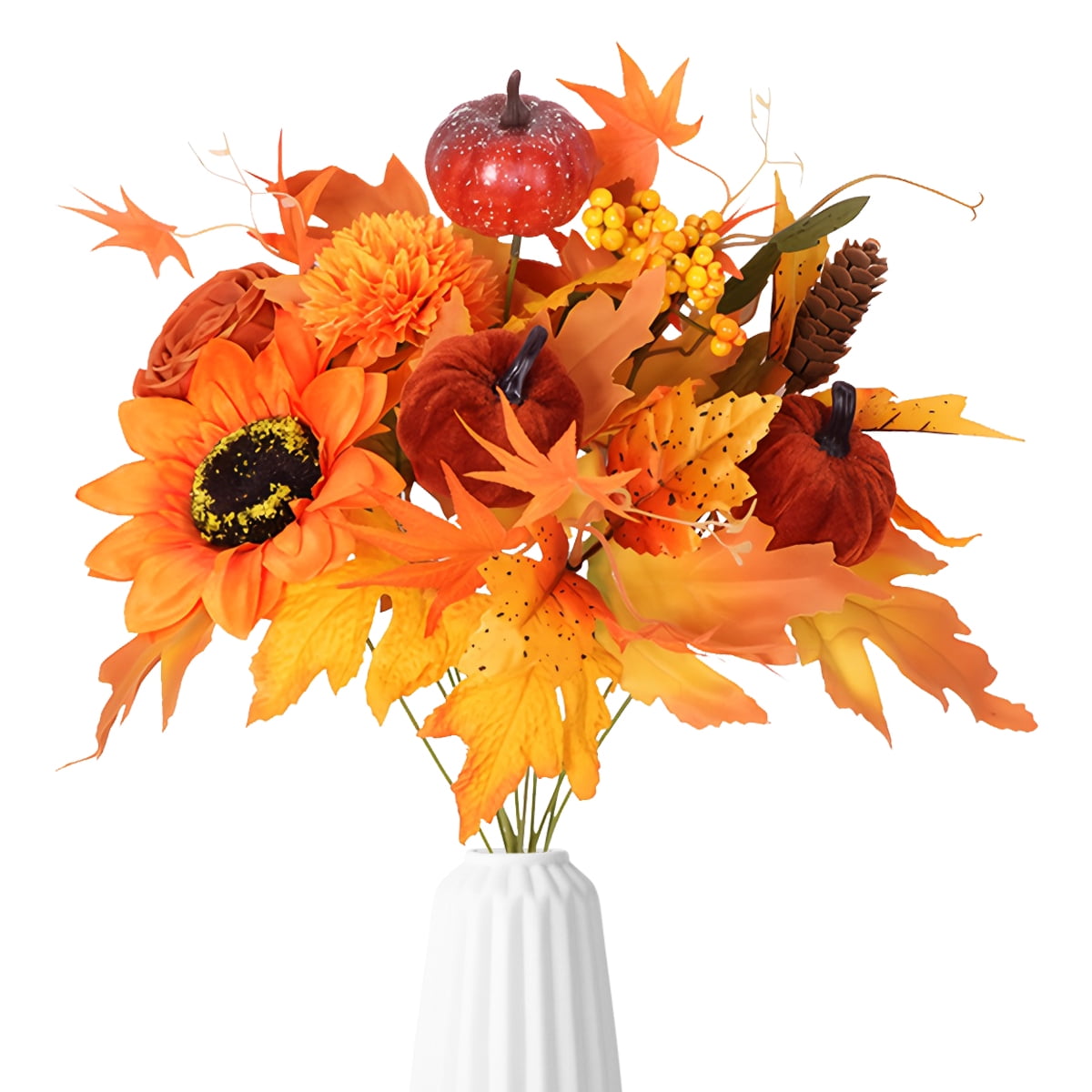 Artificial Fall Flowers Thanksgiving Flower Bundles Centerpiece Table ...