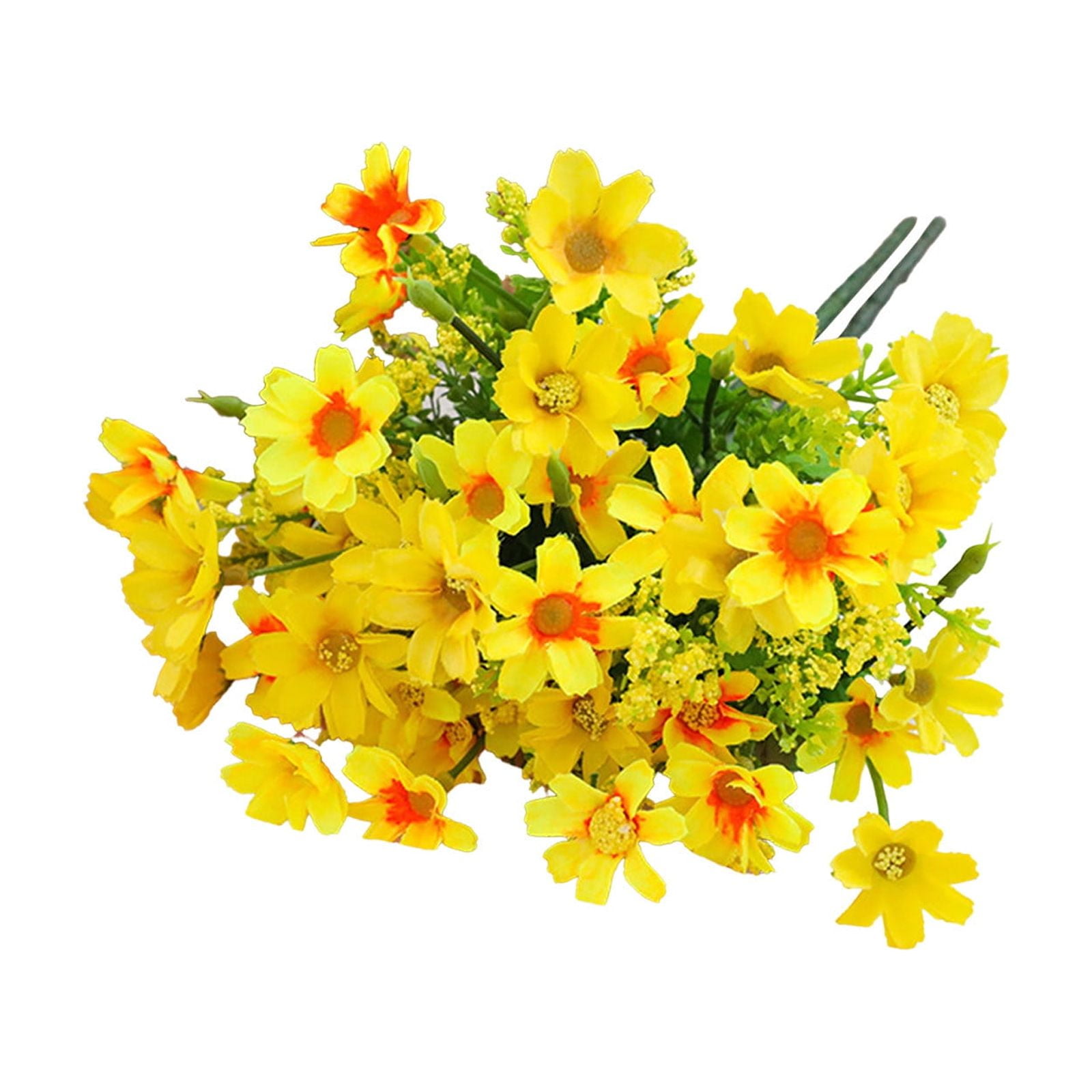 Artificial Fall Flowers for Outdoors Small Zou Chrysanthemum 28-Head ...