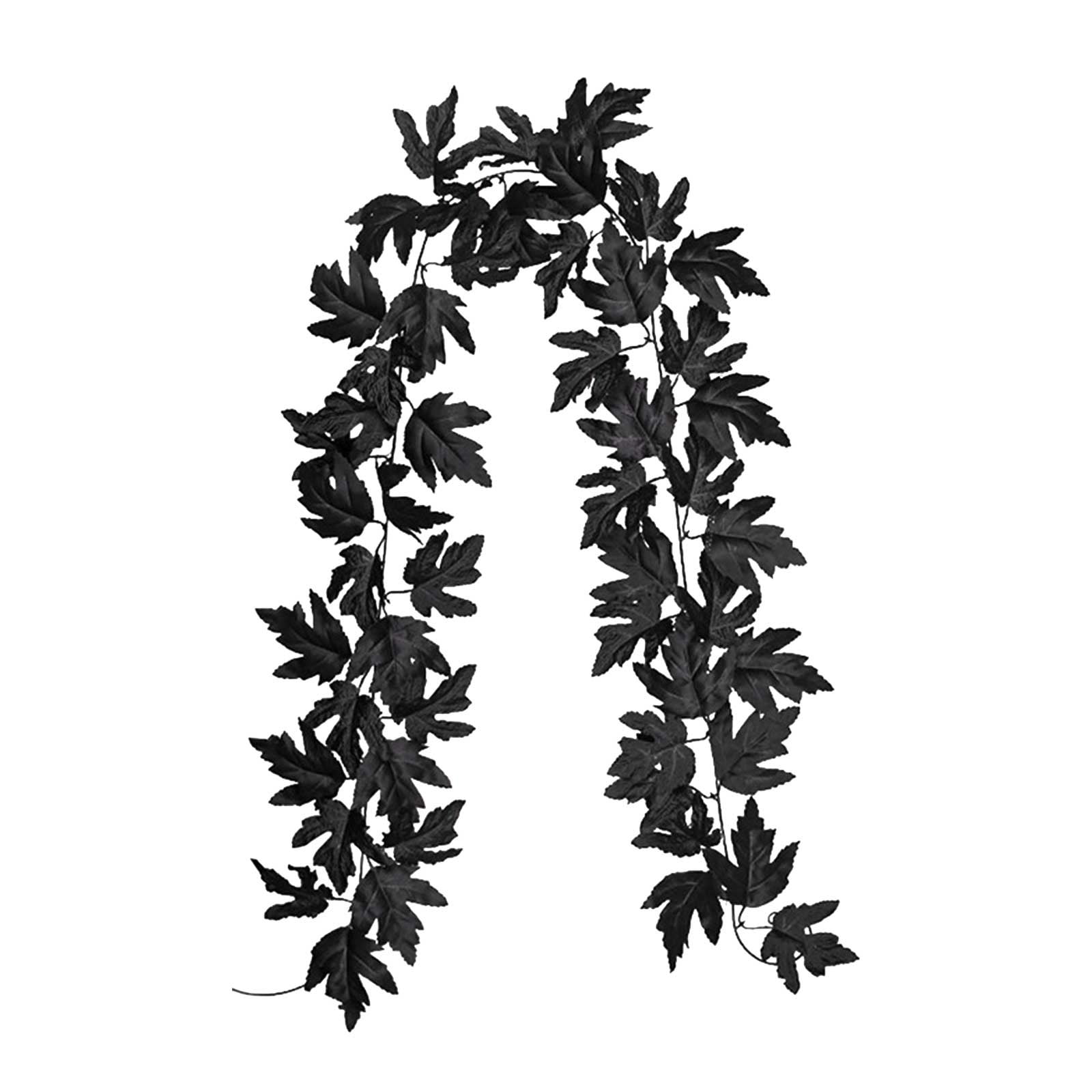 Artificial Fall Maple Leaf Garlands Length Fake Hanging Autumn Leaves ...
