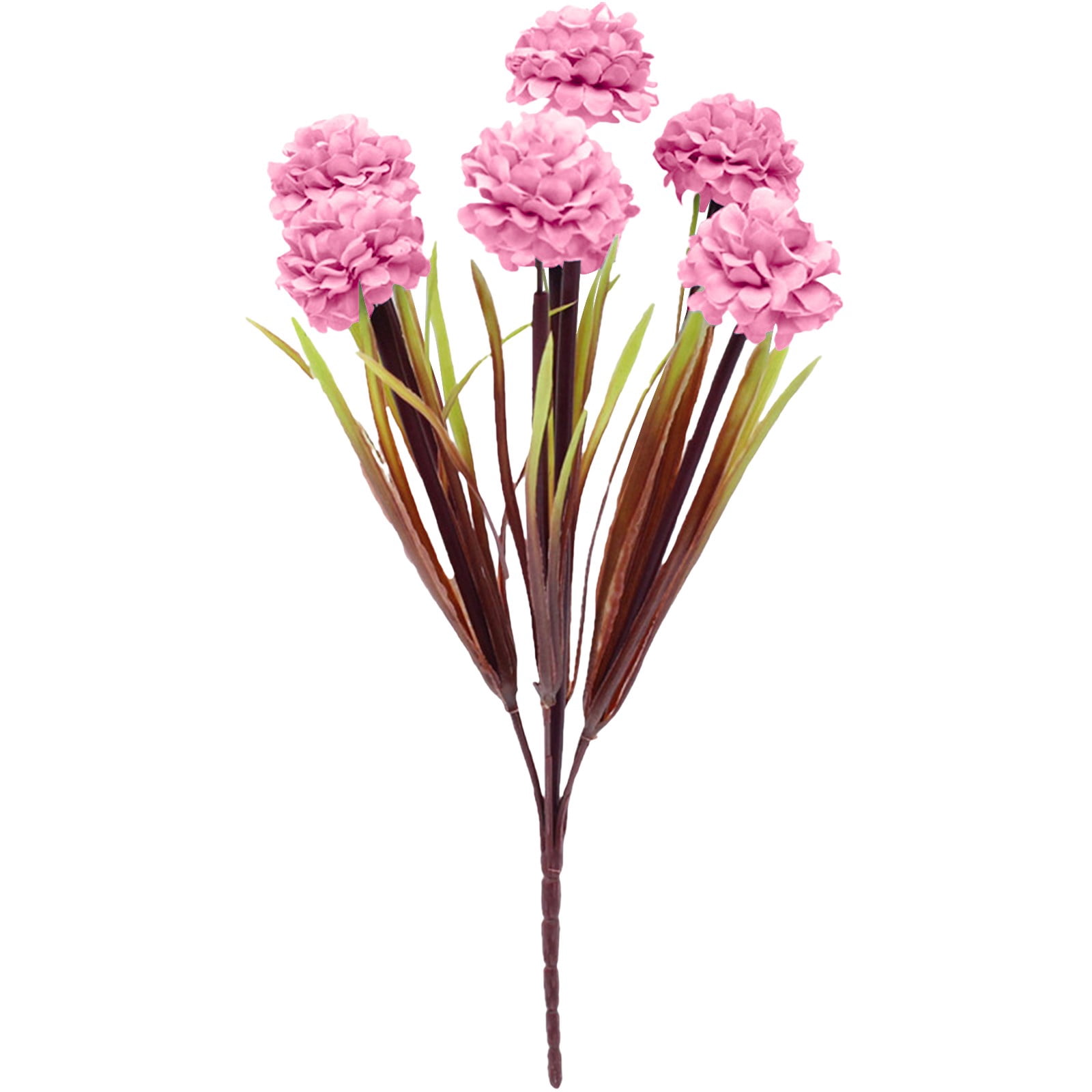 Artificial Fall Mums Flowers 13in Orange Silk Chrysanthemum Bundle, UV ...