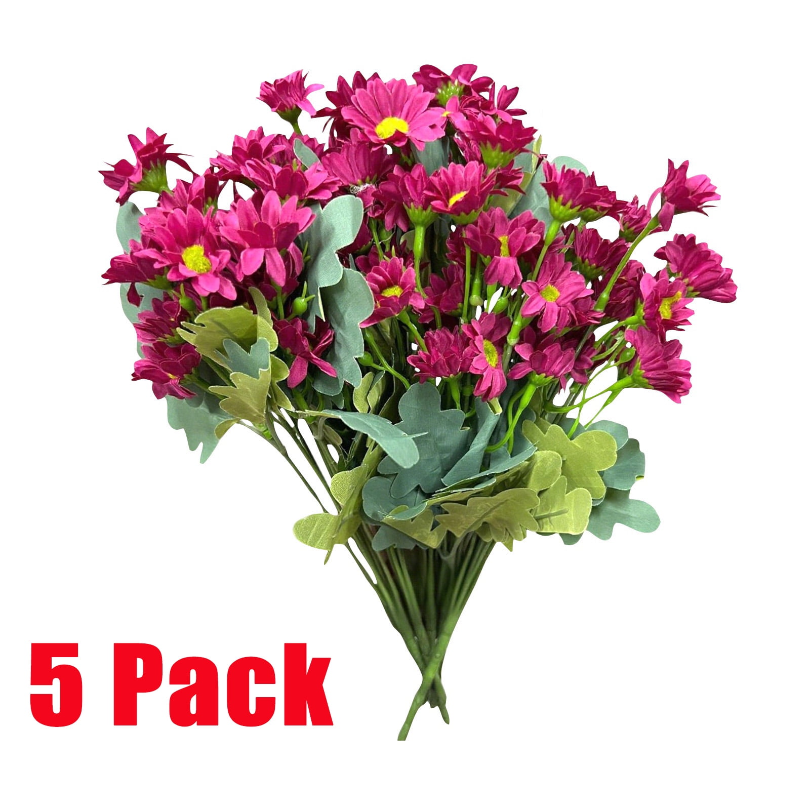 Artificial Fall Mums Flowers for Outdoors Decoration Faux Pansies Fake ...