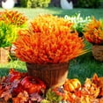 Artificial Fall Plants， Fake Monkey Grass for Outdoor Table Decor ...