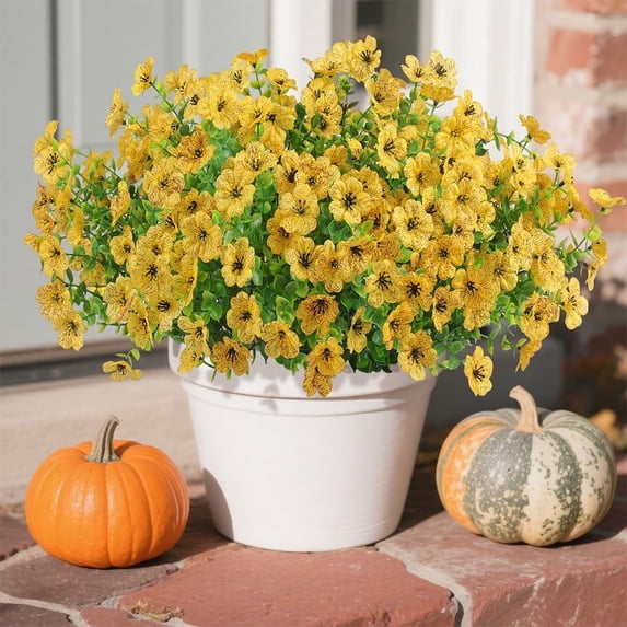 Artificial Faux Flowers Plants for Outdoors Outside Spring Summer ...