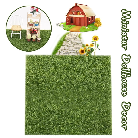 Artificial Garden Grass, 1 Pcs Fake Moss, Fairy Grass Lawn Miniature ...
