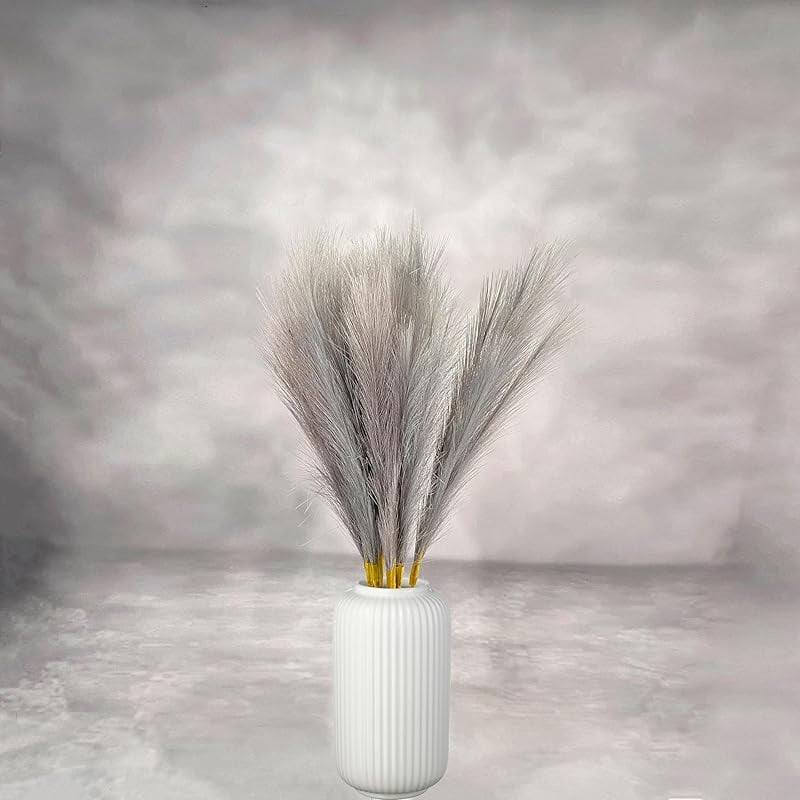 Artificial Faux Pampas Grass 8 Pcs Fake Artificial Adjustable Pampas ...