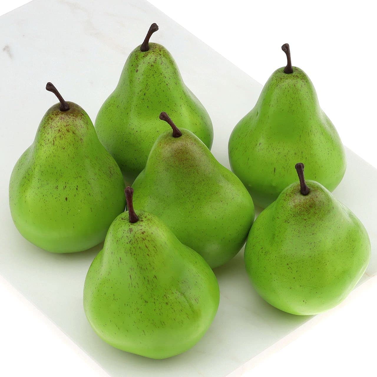 Artificial Faux Pear Fake Fruits Model Lifelike Green Pears Home ...