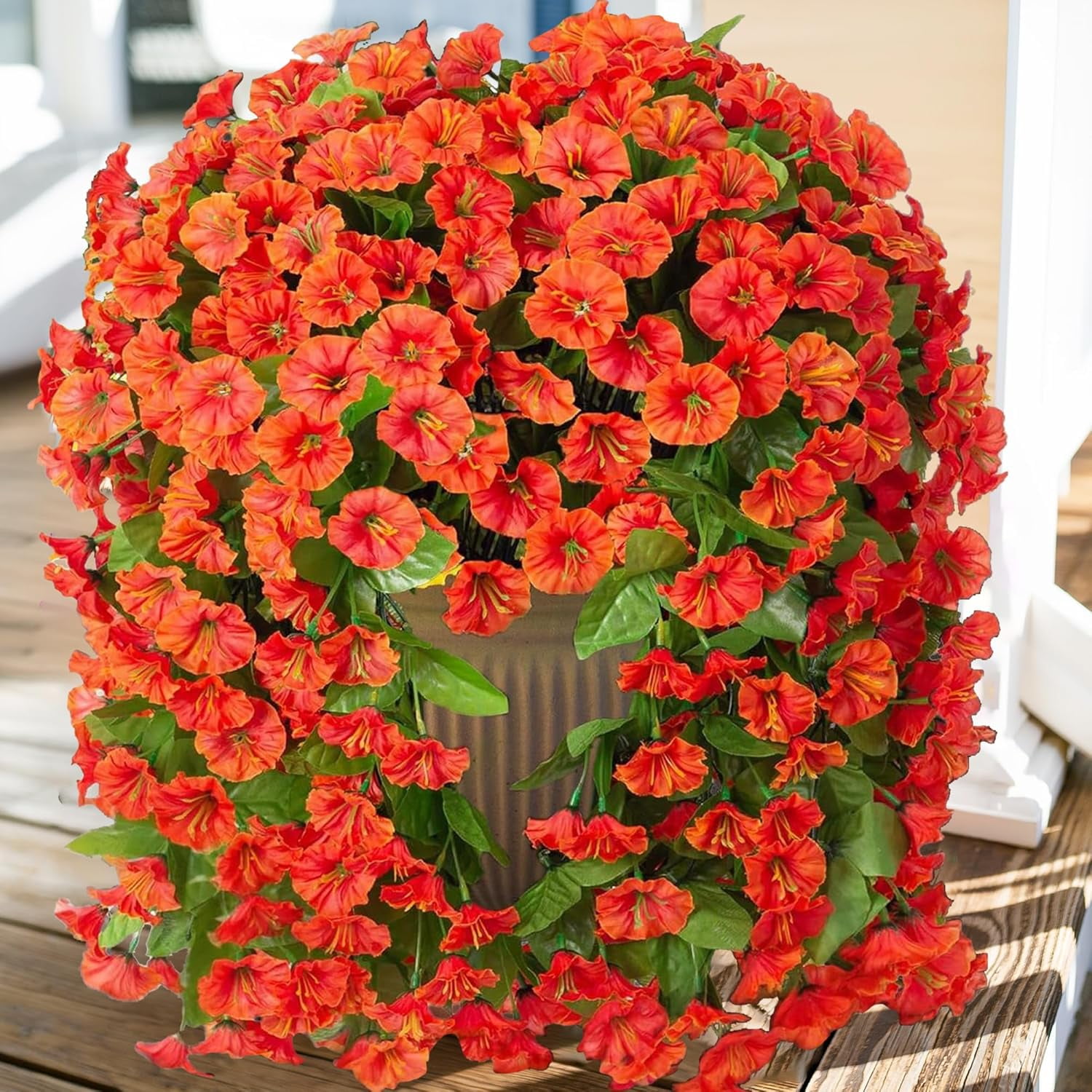 Artificial Faux Plants Flowers for Outdoor Outside Spring Summer ...