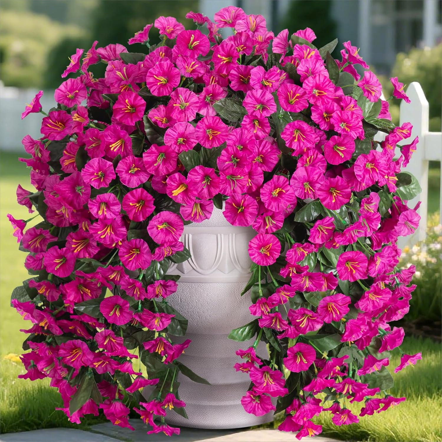 Artificial Faux Plants Flowers for Outdoor Outside Spring Summer ...