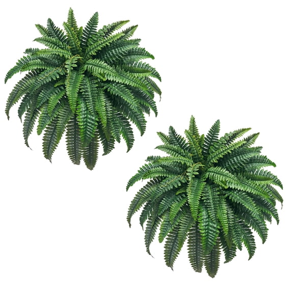 Artificial Fern 2 Set 48inch Large Ferns For Outdoors Faux Plant With ...