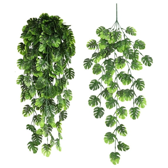 Artificial Fern Leaf Hanging Vine Green Persian Fern Rattan, Wall ...