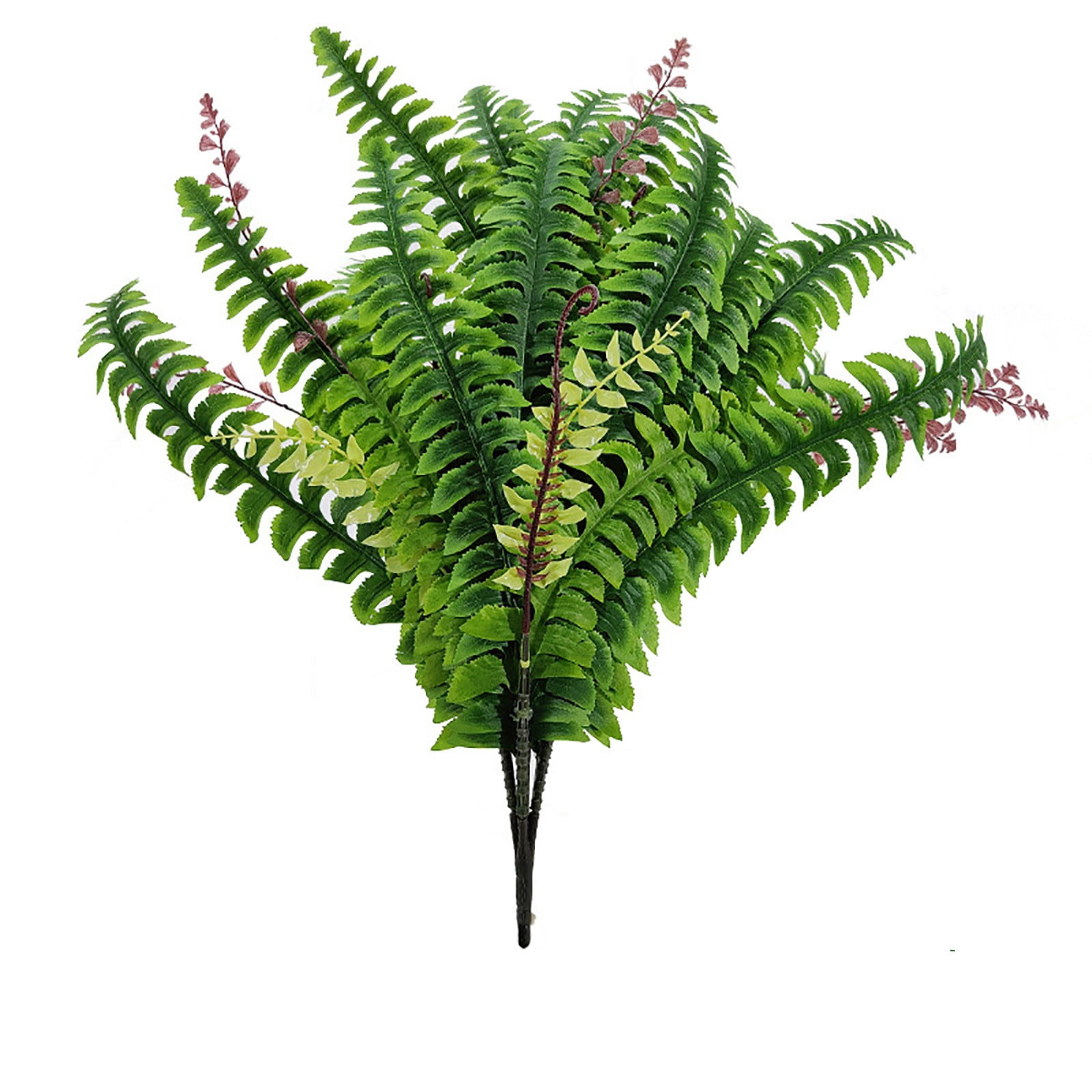 Artificial Fern Plants Fake Fern Faux Plastic Plant Outdoor UV ...