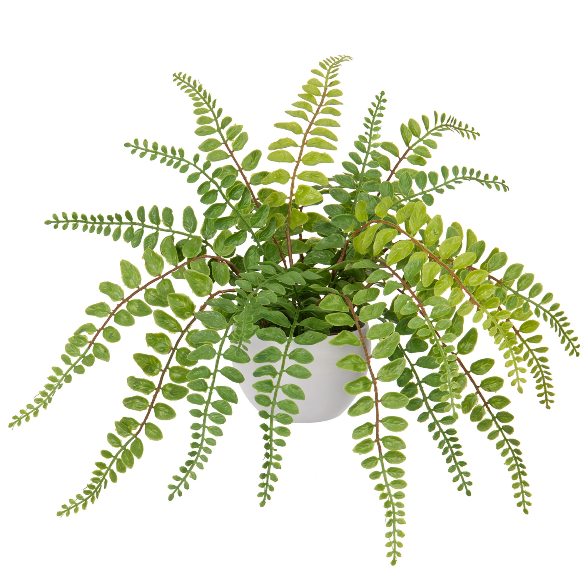Artificial Fern Potted Plant Realistic Hanging Fake Boston Fern ...