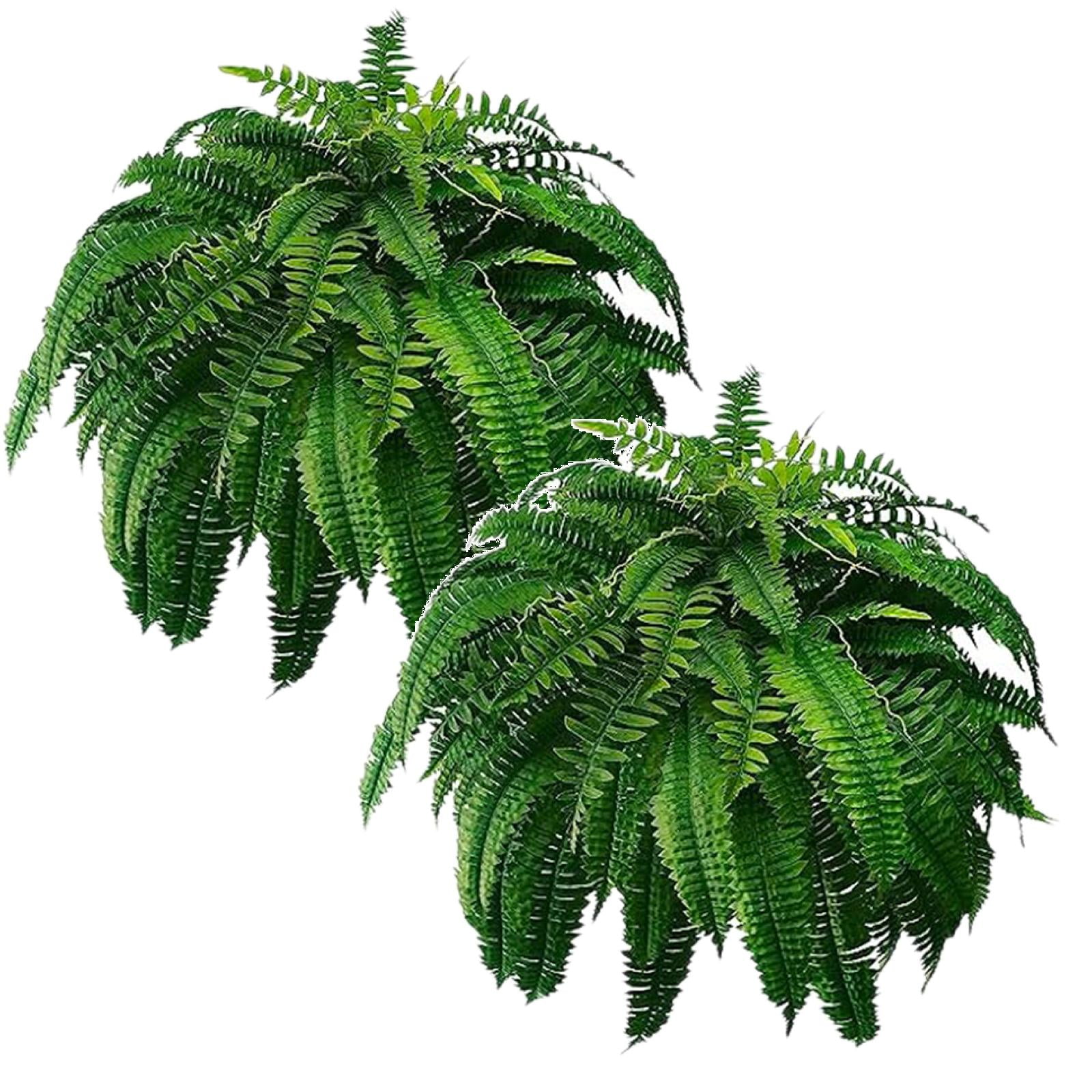 Artificial Ferns for Outdoors, UV Resistant Lifelike Artificial Boston ...
