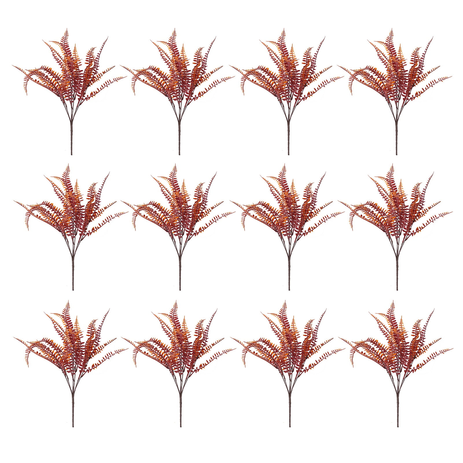 Artificial Ferns Plants Bushes, Fake Fern Shrubs, Plastic Plant ...