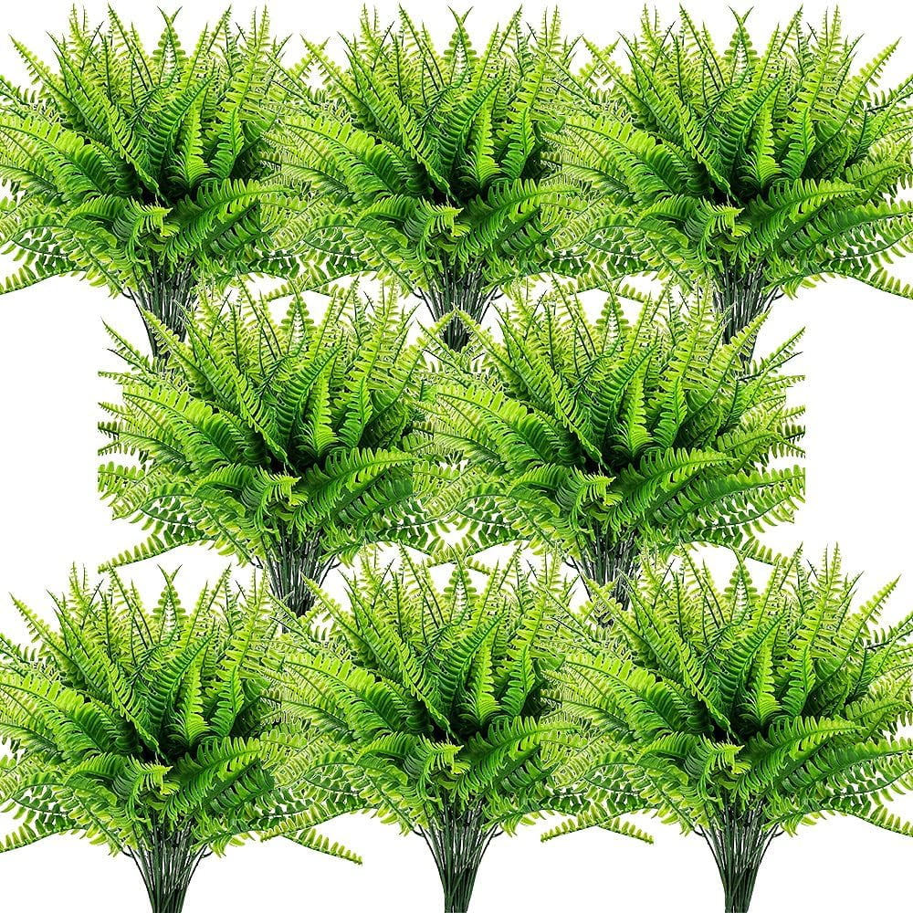 Artificial Ferns for Outdoors Fake Fern Plant Faux Boston Fern for ...