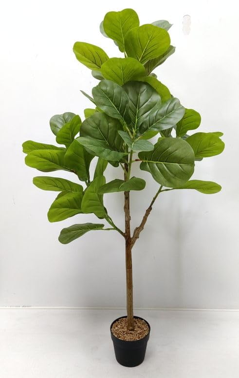 Artificial Fiddle Leaf Fig Tree 120 cm Tall Large Decorative Indoor ...
