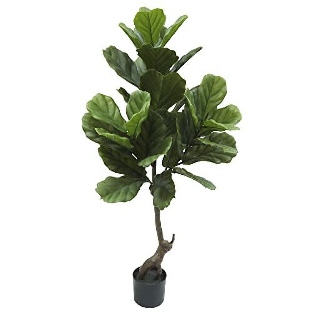 Artificial Fiddle Leaf Fig Tree 4.1FT Tall Fake Fiddle Leaf Fig Plant ...