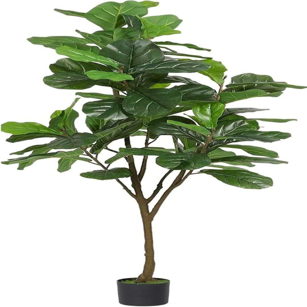 Artificial Fiddle Leaf Fig Tree 6ft Tall 86 Decorative Faux Fiddle ...