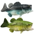 Artificial Fish Realistic Animal Figures Plastic Models for Adults Bass ...