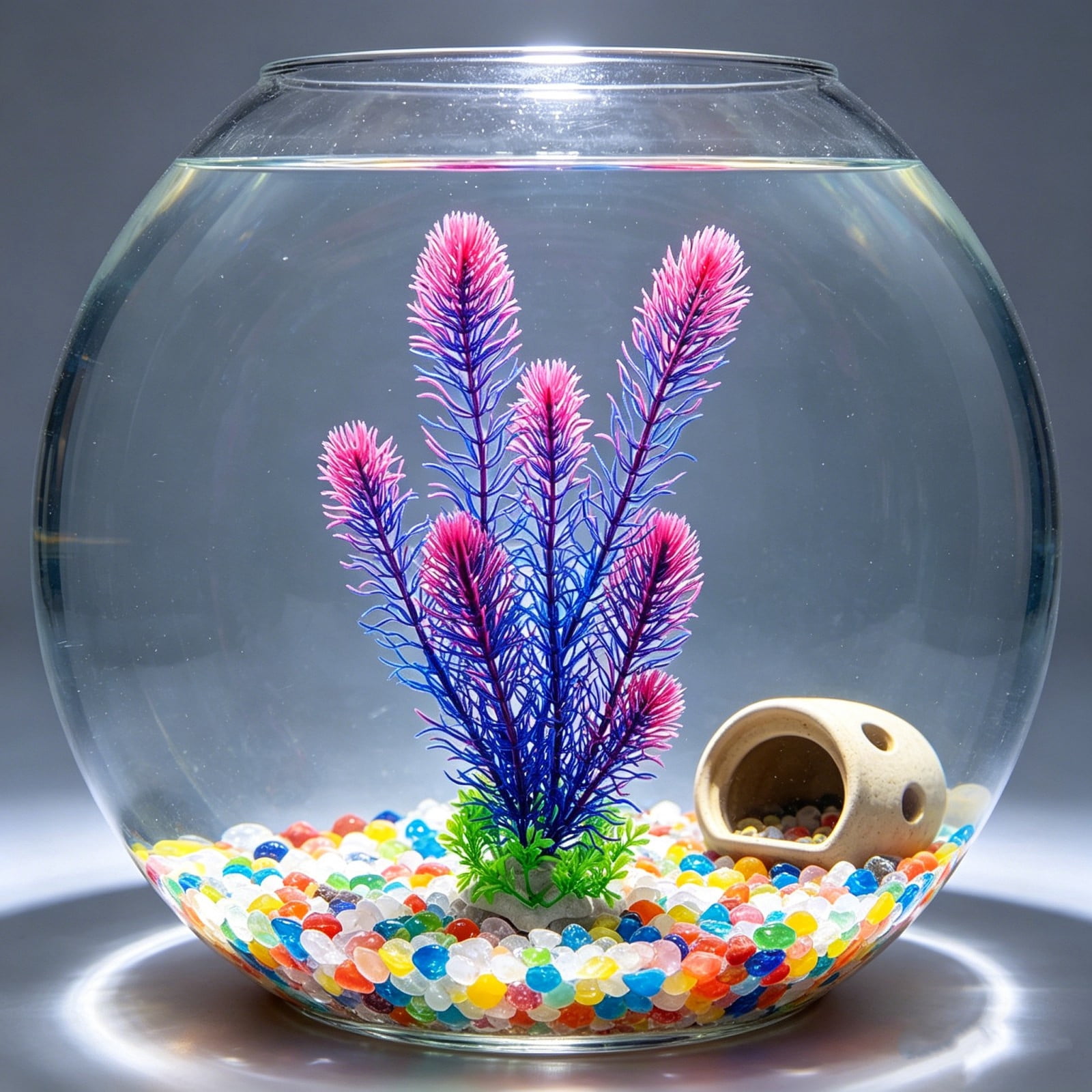 Artificial Fish Tank Plants Plastic Aquarium Decorations with Weighted ...