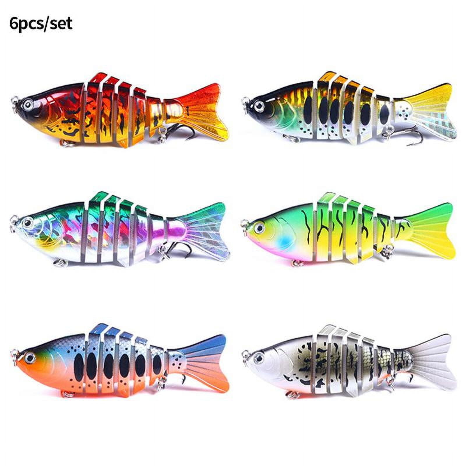 Artificial Fishing Bait withHook,Multi Jointed Swim Crank Fishing Lure ...