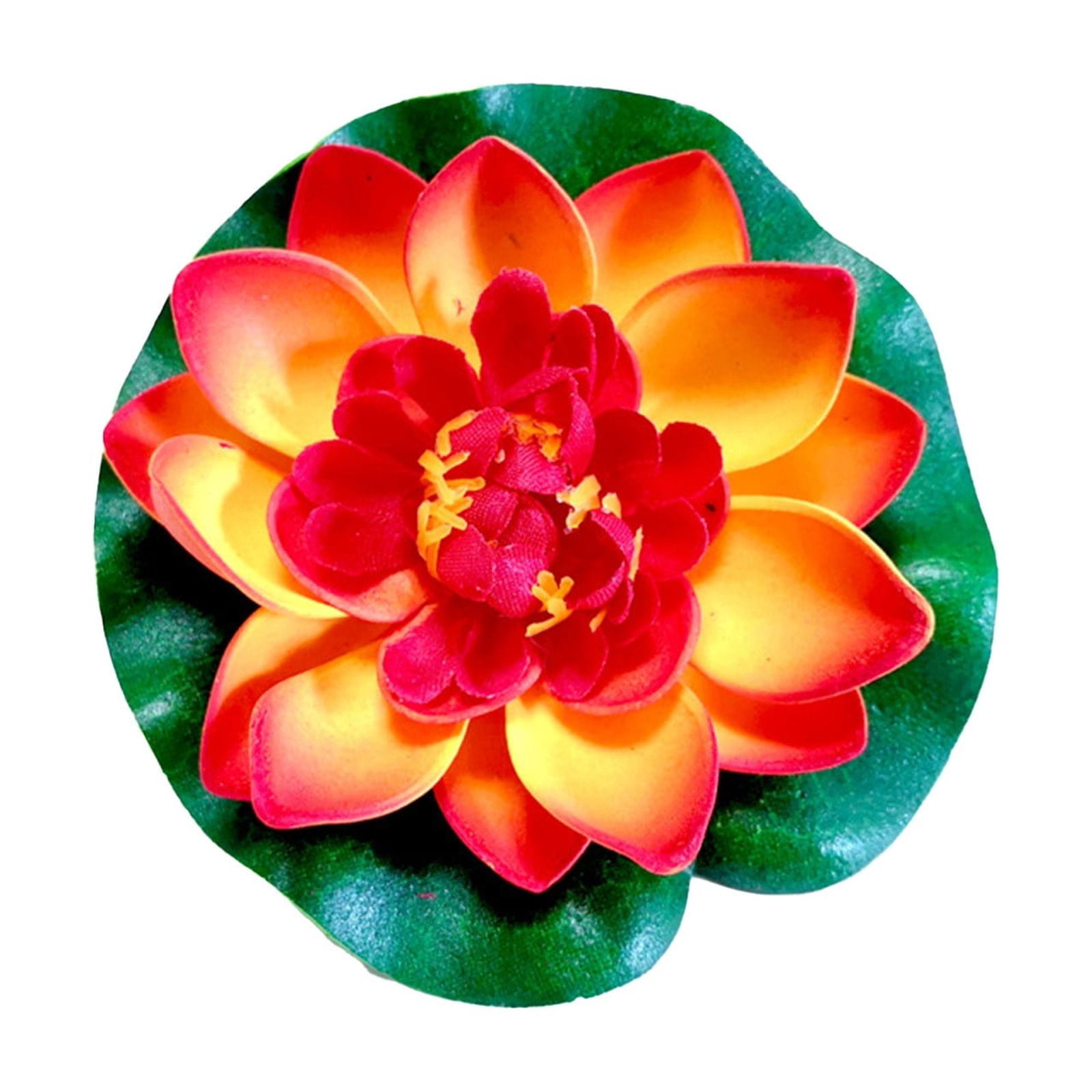 Artificial Floating Foam Lotus Flower with Water lily Pad, EVA Foam ...