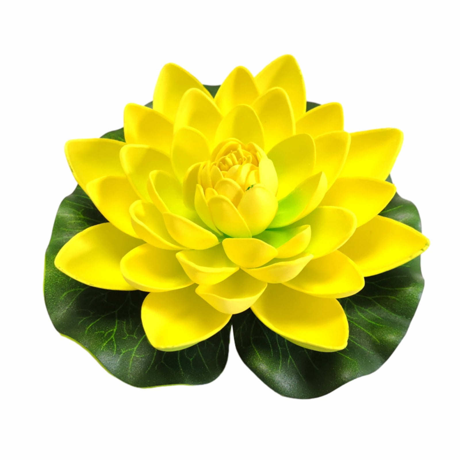 Artificial Floating Foam Lotus Flower with Fake Lily Pads 3PCS ...