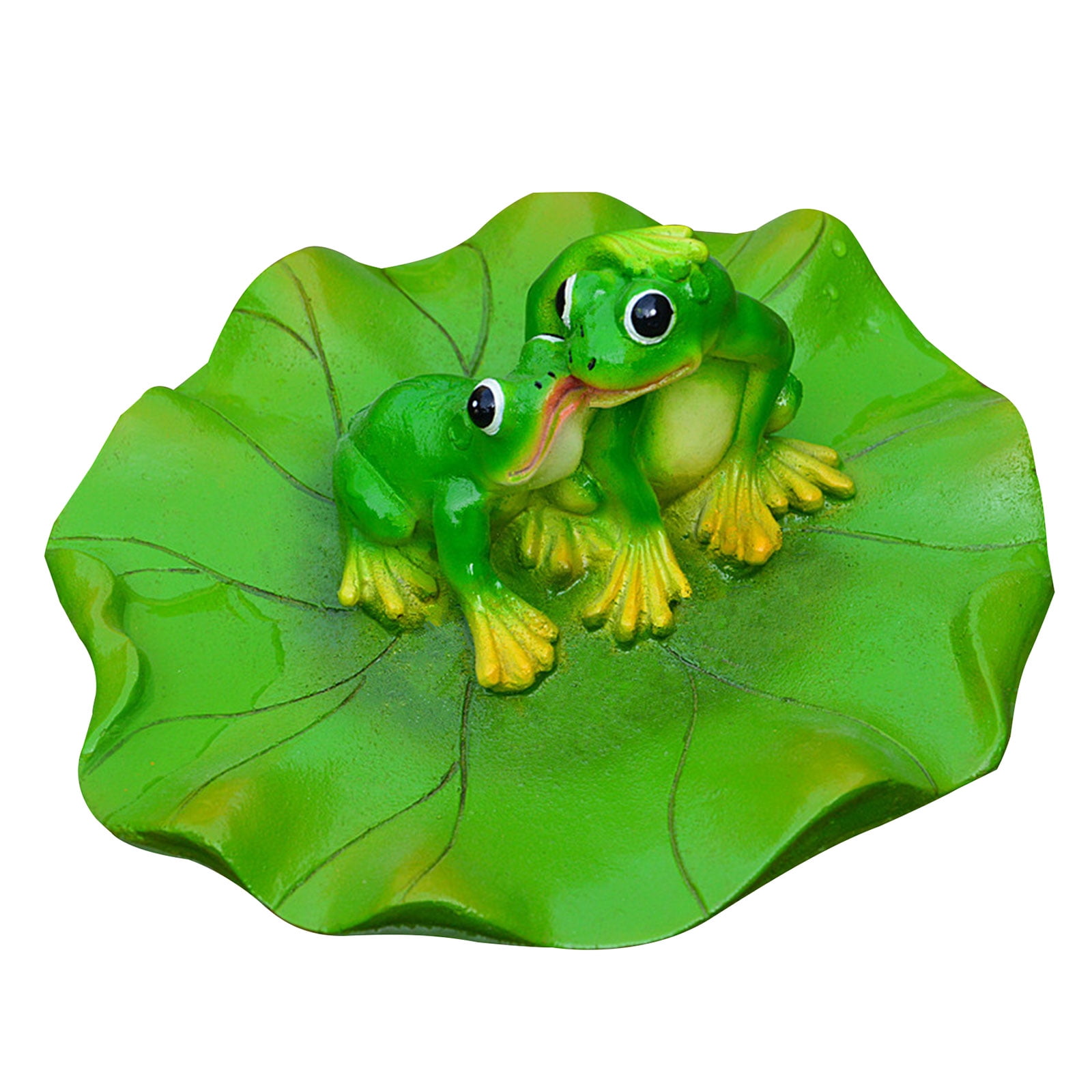 Artificial Floating Leaf Frogs Outdoor Artificial Craft Green Floating ...