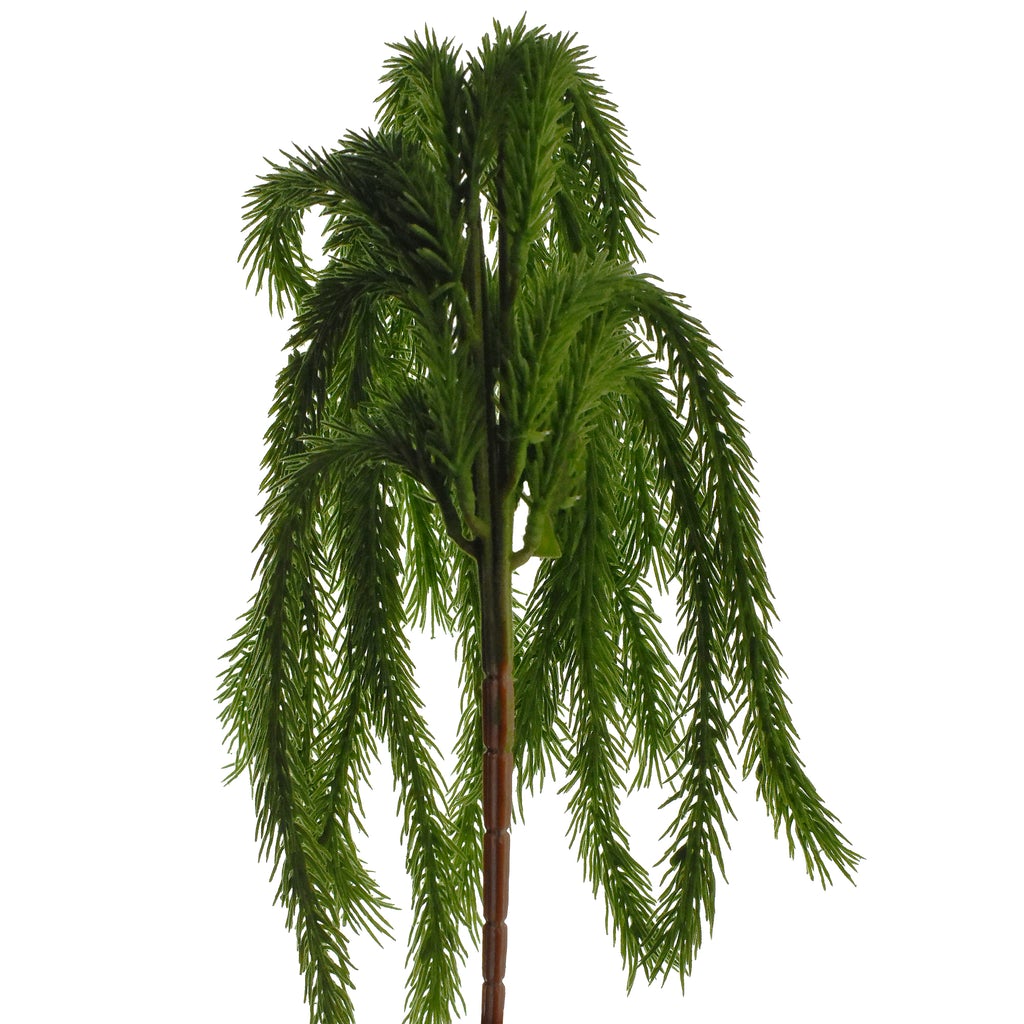 Artificial Flocked Draping Short Needle Foliage Stem, 20-Inch - Walmart.com