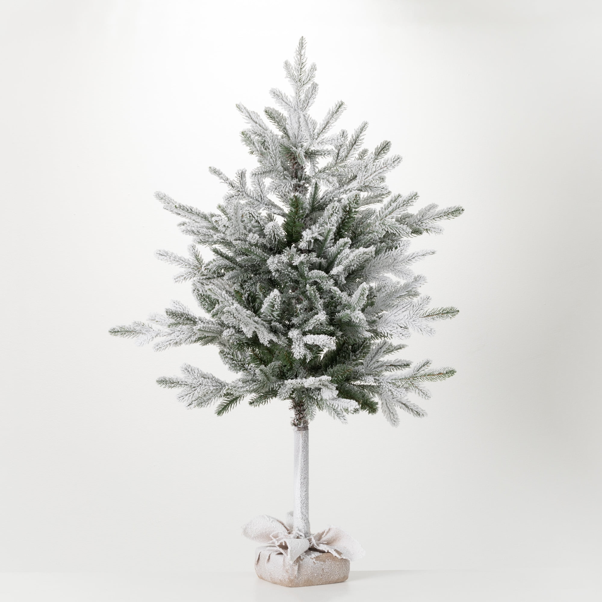 Artificial Flocked Pine Tree In Bag Green 48"H - Walmart.com