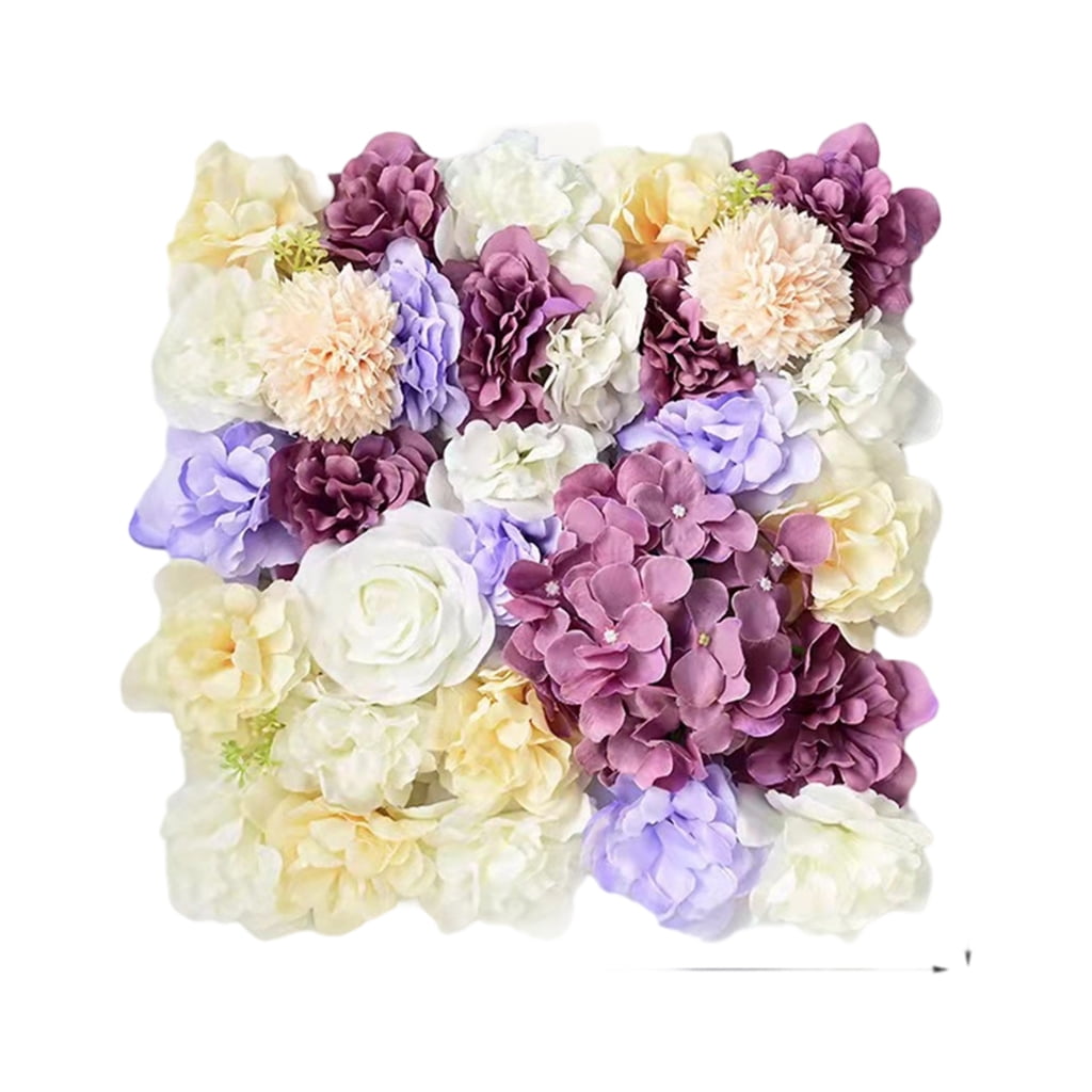 Artificial Floral Backdrop Wall Panel Silk Roses Flower For Photography ...