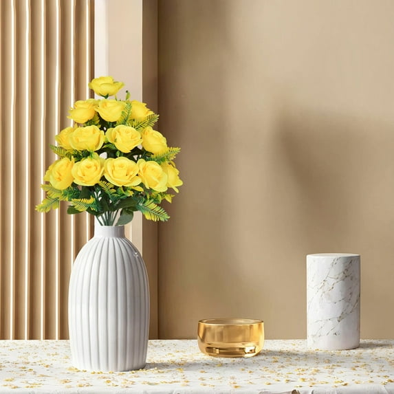 Artificial Floral Centerpiece For Dining Table, Silk Flower Arrangement ...