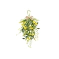 Artificial Floral Wreath, Hanging Garland, Spring Teardrop Wreath for ...